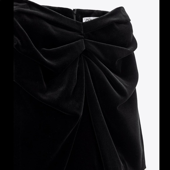 Zara | Skirts | Nwt Zara Velvet Mini Skirt | Poshmark